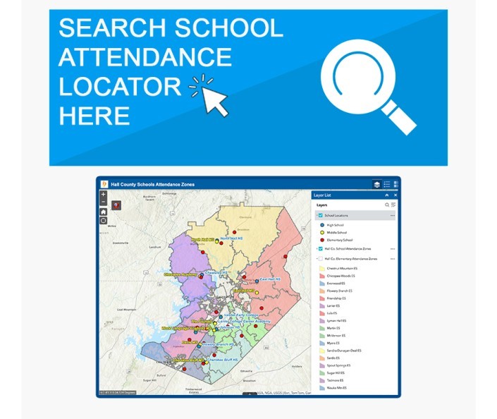 School Attendance Zones - Hall County Schools
