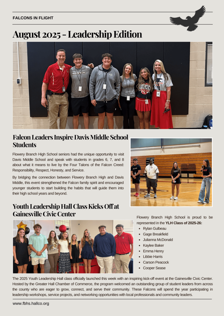 Falcon Leaders Inspire Davis Middle School Students & Other FBHS News ...