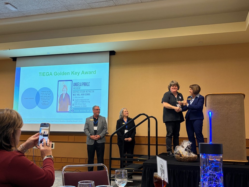 Angela Pirkle, West Hall High School Graphics Instructor Receives ...